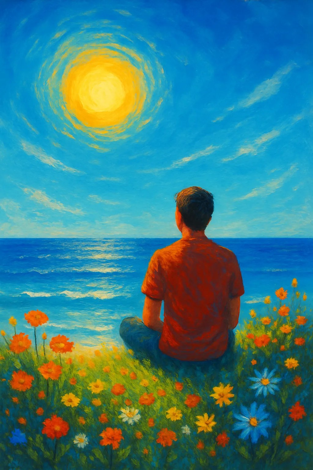 🔶 Gazing at the Sea and the Blue Sky – atmannityanada